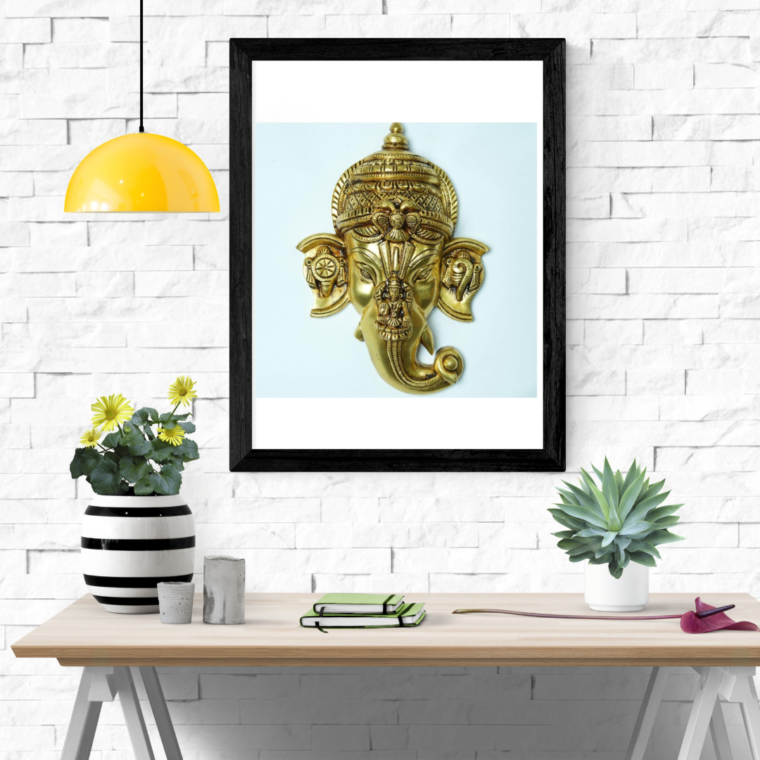 Brass Ganesh Wall Hanging - Flickkerbox