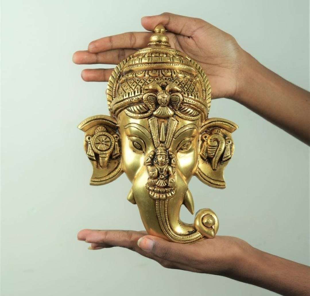 Brass Ganesh Wall Hanging - Flickkerbox