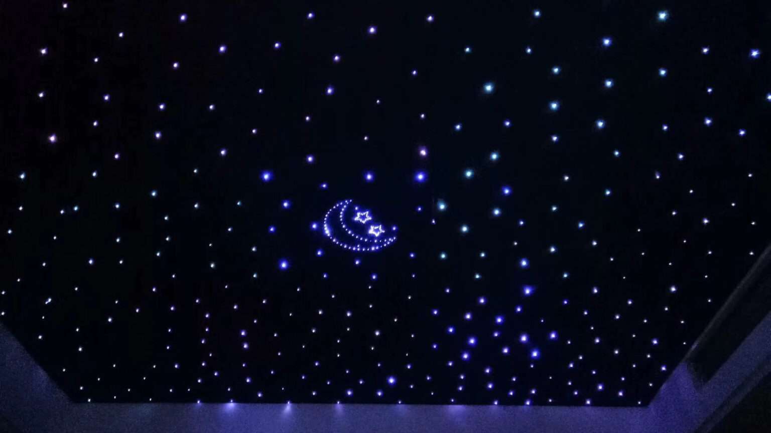 Multicolor RGB LED Fiber Optic Star Ceiling Panels - Flickkerbox