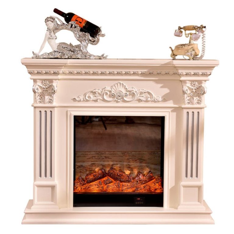 European Style Solid Oak Wood Fireplace Frame/Electric Fireplace ...